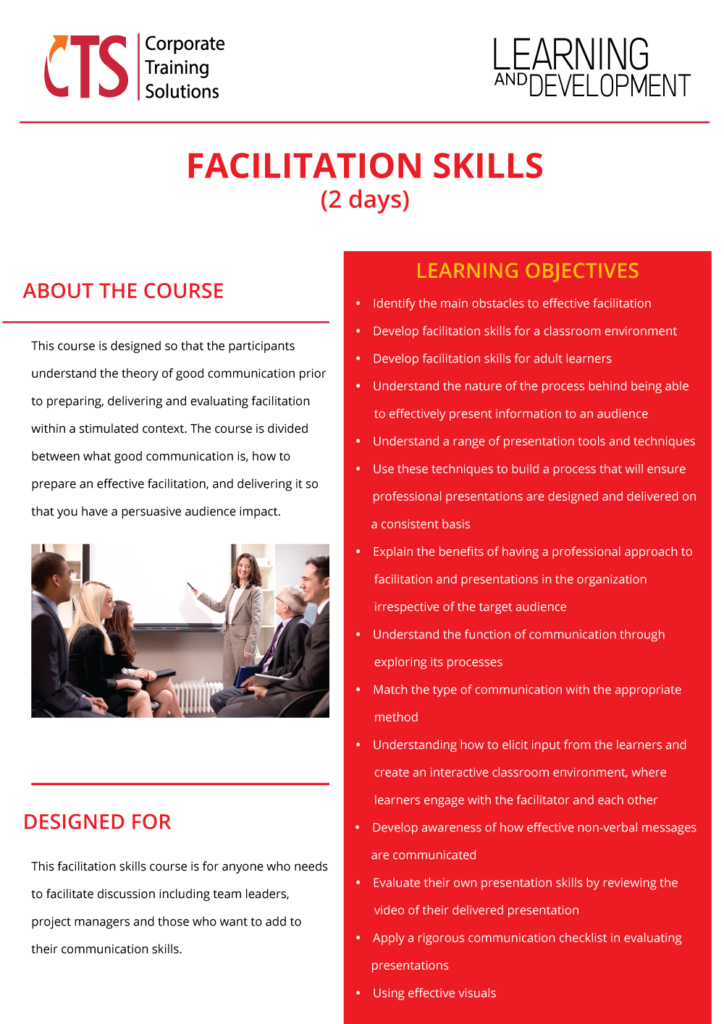 Facilitation Skills - CTS Viet Nam
